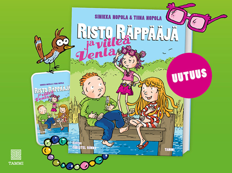 Elokuvana tunnettu Risto Räppääjä ja viileä Venla -kirja on ilmestynyt ...