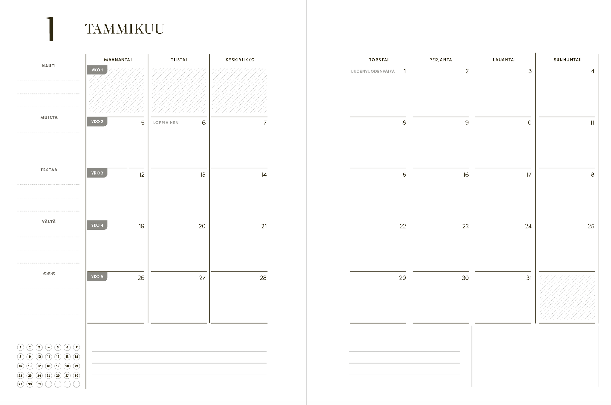 Sitan kalenteri 2026 – Kalenteri – Sita Salminen – kirja.fi